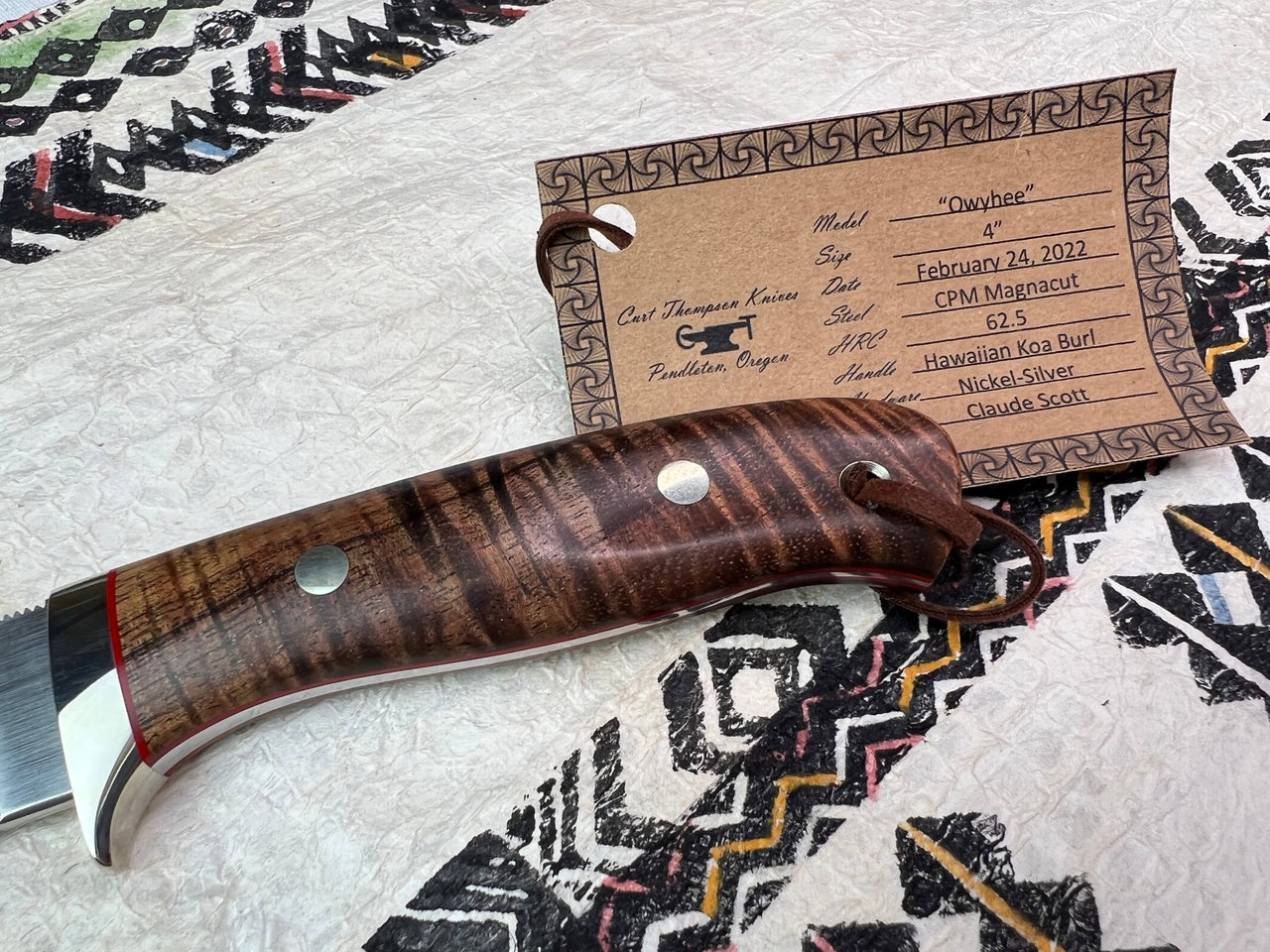 Curt Thompson Knives | Aloha Blade